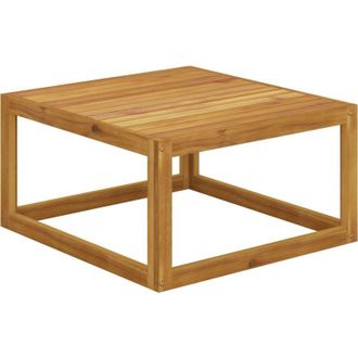 vidaXL Table basse 68x68x29 cm Bois dacacia solide