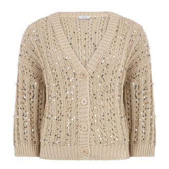 PESERICO Damen, Strickwaren, Beige, 2XLGr&ouml;&szlig;e