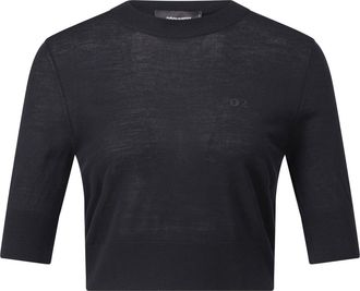 Dsquared2 Crop Top aus Wolle