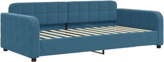 vidaXL Tagesbett Blau 90x200 cm Samt Vidaxl