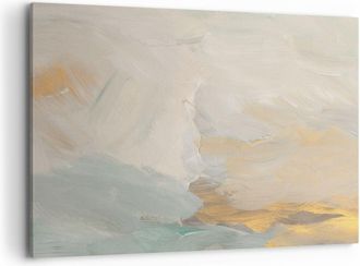 Arttor Bilder auf Leinwand 100x70cm Leinwandbild St&uuml;ck Hell Minimalistisch Gro&szlig; Wanddeko Bild Schlafzimmer K&uuml;che Deko Wandbilder Dekoration Wohnzimmer Wall D