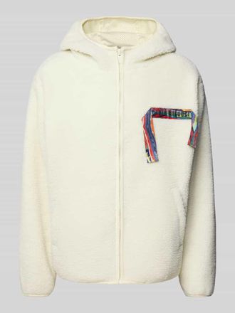 Carlo Colucci Oversized Fleecejacke aus Teddyfell