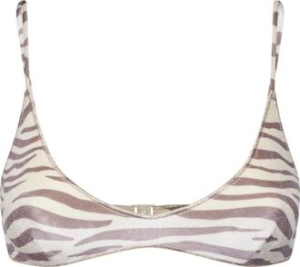 MC2 Saint Barth Femme, Maillots de bain, Multicolore, Taille: 40 FR Paloma Overlock Deep Scoop Bralette Top
