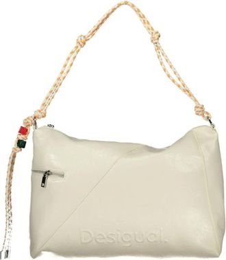Desigual Femme, Sacs, Blanc, Taille: ONE Size Half Logo Bag Leiria 2.0