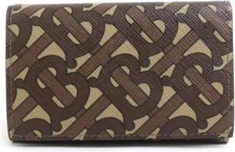 Burberry unisex, Pre-owned, Brun, Taille: ONE Size Portefeuille Vintage en Toile Pre-owned