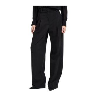 Patrizia Pepe Femme, Pantalons, Noir, Taille: 36 FR Pantalon Fluide Pliss&eacute;
