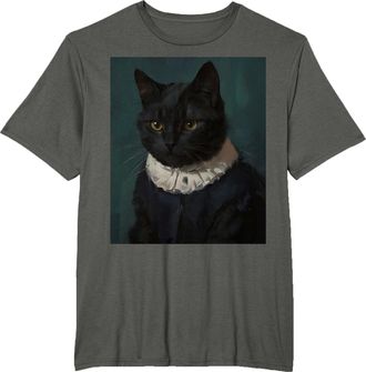 Renaissance Lustige Katze Renaissance Mittelalter &Ouml;lgem&auml;lde T-Shirt
