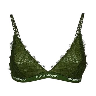 John Richmond Femme, Sous-v&ecirc;tements, Vert, Taille: 36 FR Soutien-gorge triangle en dentelle avec bande &eacute;lastique