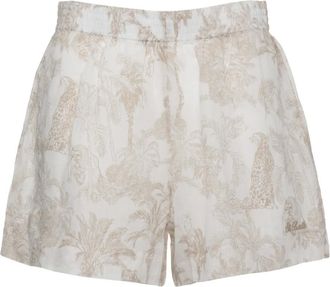 Saint Barth Femme, Shorts, Blanc, Taille: 38 FR Meave Ramie Shorts