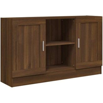 vidaXL Sideboard Braun Eichen-Optik 120x30,5x70 cm Holzwerkstoff Vidaxl