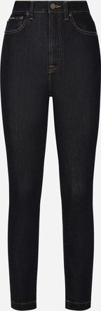 Dolce & Gabbana Jeans Grace Aus Stretchdenim Deep Blue - Frau Denim Mehrfarbig Denim 40