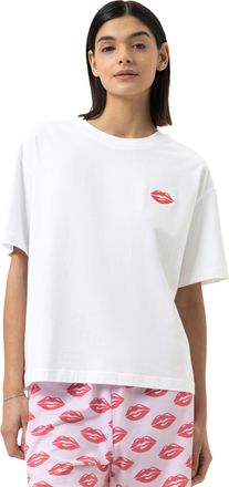 Mey Nachtw&auml;sche Serie Solid Love Damen Homewear-Oberteile Weiss (XL)