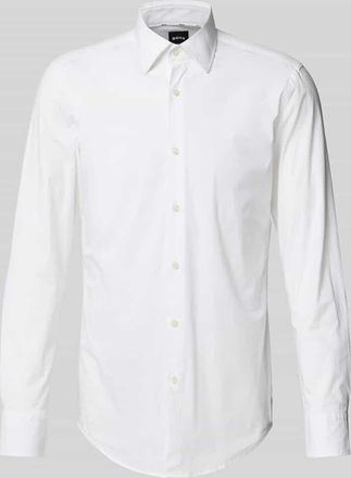 HUGO BOSS Slim Fit Businesshemd aus Popeline mit Stretch-Anteil