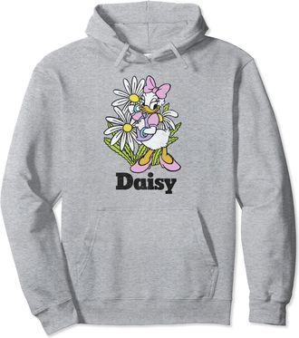 Disney Mickey And Friends Daisy Duck Floral Portrait Pullover Hoodie