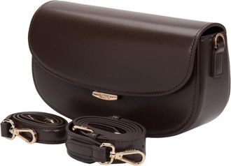 Estro & Luminara Femme, Sacs, Brun, Taille: ONE Size Saddle Shape Shoulder Bag