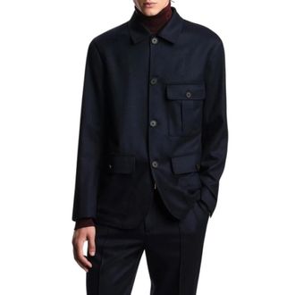 Emporio Armani Safari-Jacke - - Jackets - Herren - Blau - XL