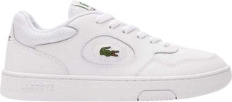 Lacoste Lineset Krokodil Sneaker f&uuml;r Damen, Leder (Wei&szlig;)
