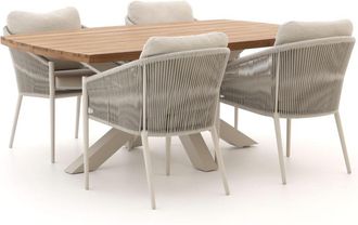 Bellagio la vita attrattiva Bellagio Mineo/Induno deens Ovaal 180cm dining tuinset 5-delig