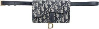 Dior Sac banane en toile Pre-owned - Femme - Pre-owned - Bleu - Taille: ONE Size