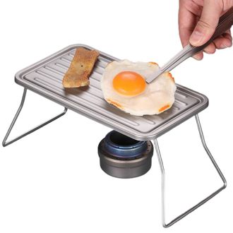 Generico Grilltisch f&uuml;r den Au&szlig;enbereich, Tischplatte zum Kochen, Grillen, kleine Grillplatte, zum Backen im Freien, Restaurant, Catering, Picknick, Camping, K