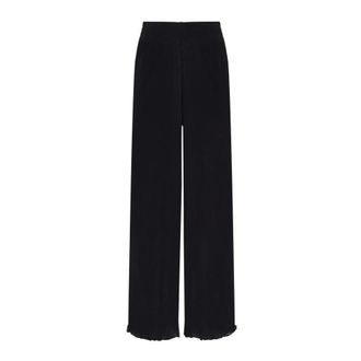 Vilebrequin Femme, Pantalons, Noir, Taille: 40 FR Pantalon Large en Tulle Uni