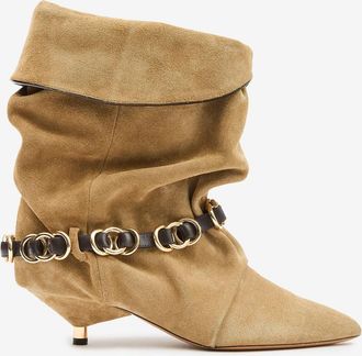 Isabel Marant Bottines Edrik Rings - Femme - Taupe - Taille36 - Isabel Marant