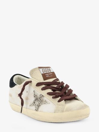Golden Goose Womens Sneakers Super-Star Suede Grey Trainers