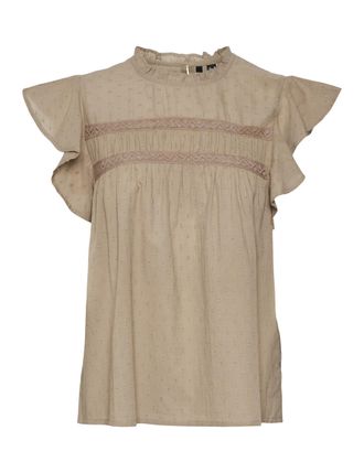 Vero Moda Vmtrine Sl Lace Top WVN Ga Noos