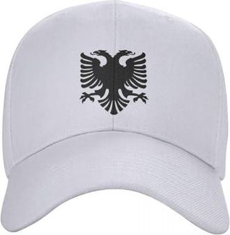 Generic Casquette de baseball tendance drapeau de lAlbanie aigle casquette de baseball homme femme r&eacute;glable Albanian Pride Dad chapeau dext&eacute;rieur cadeau