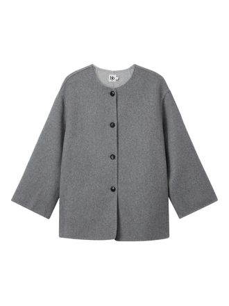 B+ab veste &agrave; d&eacute;tail de foulard - Gris