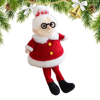 Generic yybng Weihnachtsmann Figur | Weihnachtsmann Sitzfigur Spielzeug | Festtagsdekoration Ornament Puppen Für Innenbereich Außenbereich Fenster Zuhause Aut