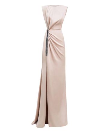 Gemy Maalouf draped maxi dress - Rose