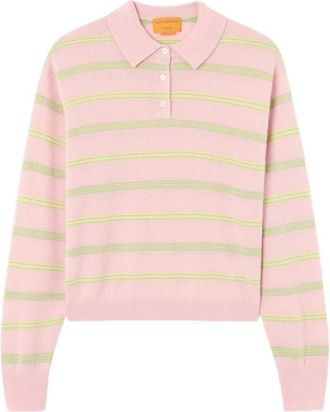 Guest In Residence Femme, Tops, Rose, Taille: 42 FR Collegiate Stripe Polo