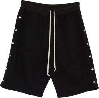 Rick Owens Homme, Shorts, Noir, Taille: M Wide Pusher Shorts