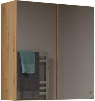 Hucoco Cdf h&auml;ngeschrank Pola 2DL Farbe: Eiche Artisan Moderner Schrank Ablagefl&auml;che Ger&auml;umige Einlegeb&ouml;den Einfache Montage Glatte Seiten ohne Endkappen