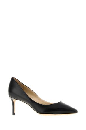 Jimmy Choo London Womens Romy 60 Pump Black Leather