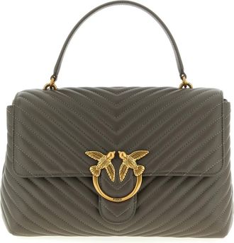 Pinko Pinko, Femme, Sacs, Gris, Taille: ONE Size Big Lady Love Bag Puff