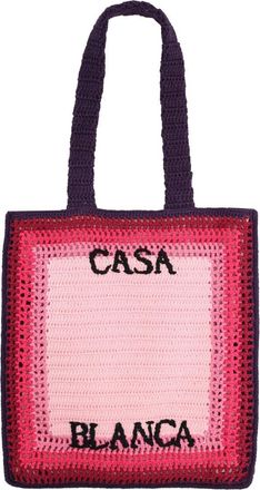 Casablanca Mens Tote Bag Pink Cotton Handbags Hand