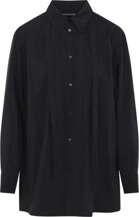 Christophe Lemaire Femme, Blouses et Chemises, Noir, Taille: 38 FR Chemise Longue Avec Ceinture