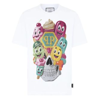 Philipp Plein Herren, Oberteile, Wei&szlig;, MGr&ouml;&szlig;e