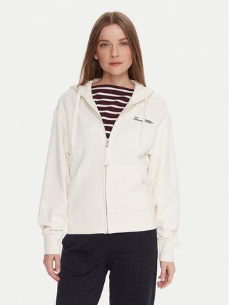 Tommy Hilfiger Sweatshirt Script WW0WW45742 &Eacute;cru Regular Fit