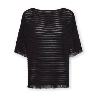 Elena Miro Damen, Strickwaren, Schwarzk, L/XLGr&ouml;&szlig;e