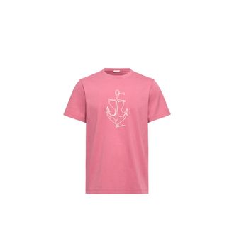 Moncler Moncler T-shirt En Coton Brod&eacute;, Homme, Violet, Taille: 3xl