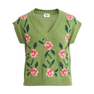 Max Mara Femme, Pulls, Multicolore, Taille: 40 FR T-shirt en maille &agrave; col en V