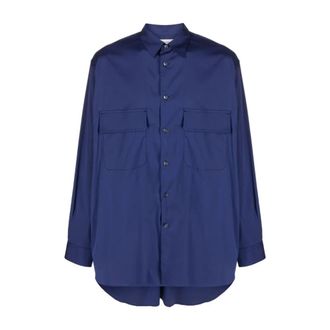 Comme Des Gar&ccedil;ons Blaues Freizeithemd - - Shirts - Herren - Blau - L