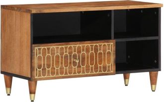 vidaXL TV-Schrank 80x33x46 cm Massivholz Mango - Vidaxl