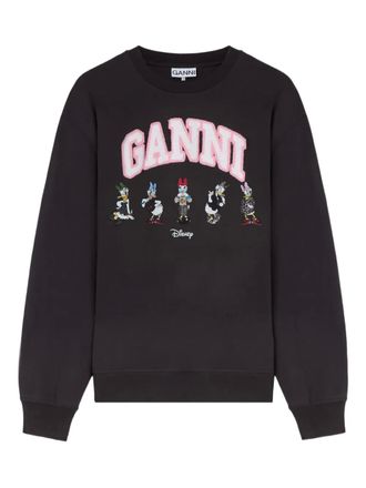 Ganni x Disney sweat &agrave; imprim&eacute; graphique - Noir