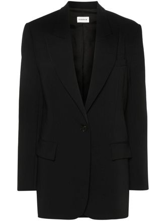 P.A.R.O.S.H. blazer &agrave; simple boutonnage - Noir
