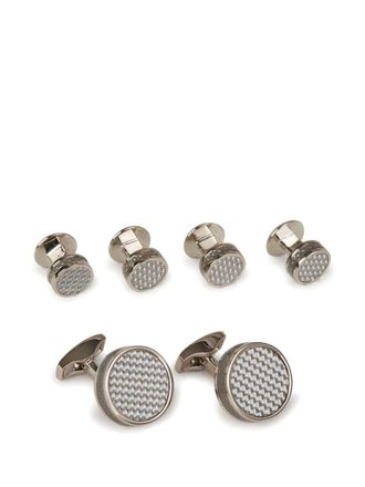 Tateossian boutons de manchette Disc - Argent