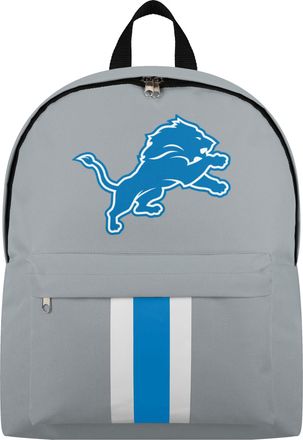 Foco NFL Offiziell lizenzierter Team-Farbe, Prim&auml;r-Logo, einfarbig, gestreift, Fu&szlig;ball-Schultasche, Reiserucksack, Detroit L&ouml;wen, Einheitsgr&ouml;&szlig;e, Tagesrucks